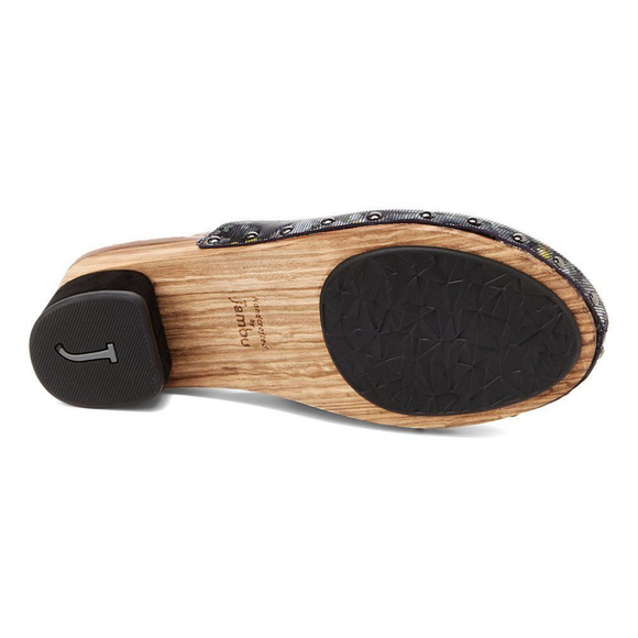 Jambu | Shoes | Jambu Monaco Floral Leather Mule Clogs Dark Navy | Poshmark